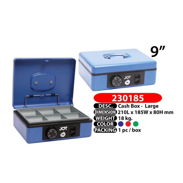 Joy Cash Box w/ Key Lock and Combination Lock | Shopee Philippines