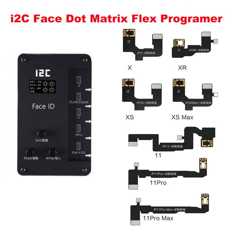 i2C Single One Face ID Dot Matrix Flex Repair Kit Flex Cable For iPhone ...
