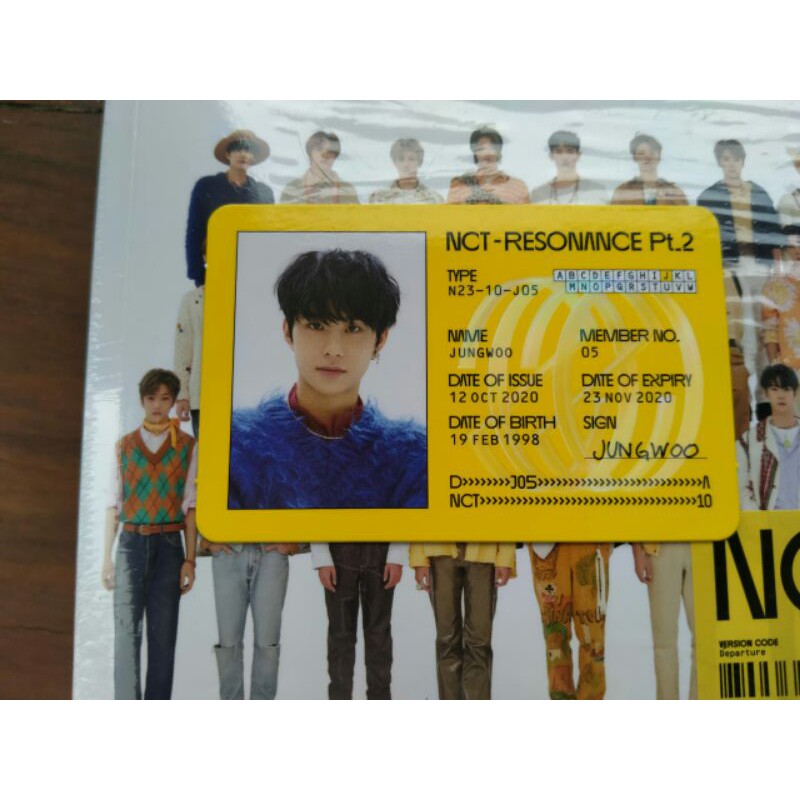 Jungwoo Departure Id Card (Booked) | Shopee Philippines