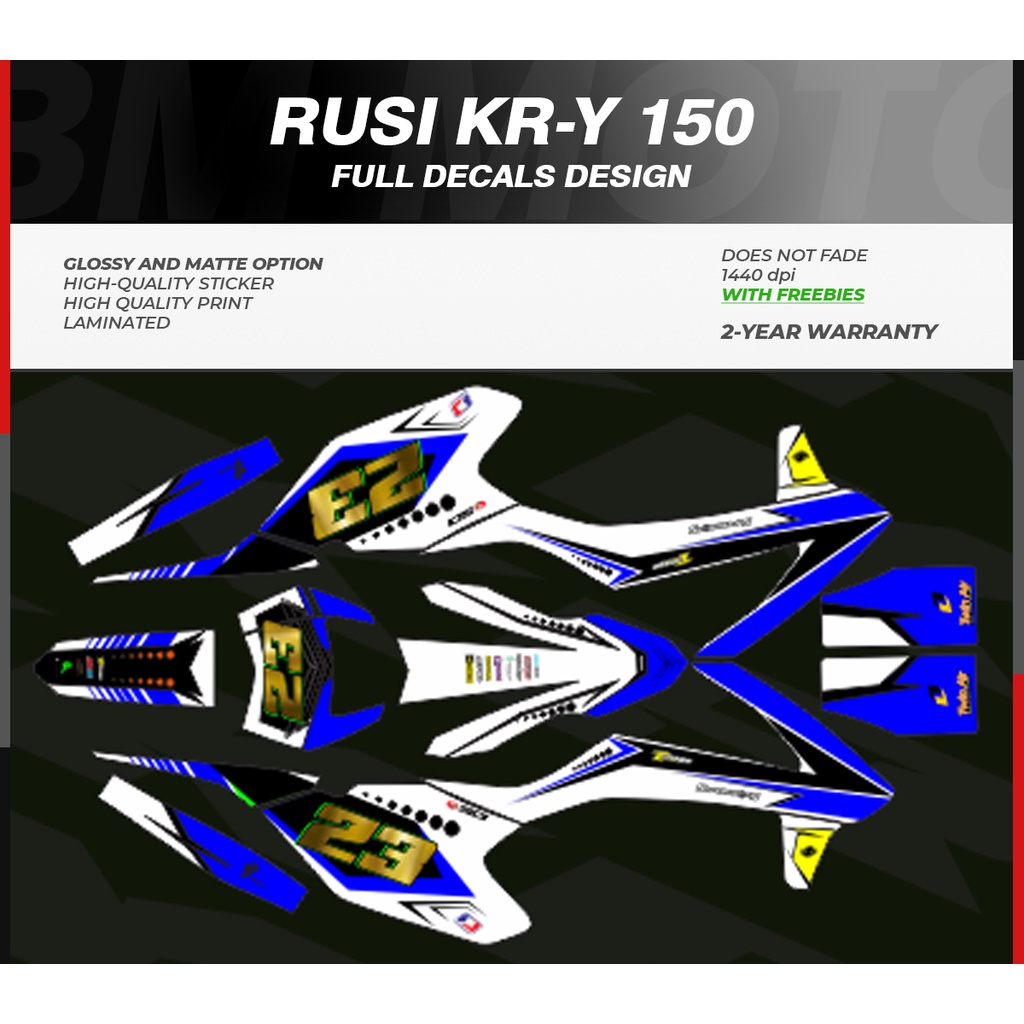 RUSI KR-Y 150cc Sticker | Shopee Philippines