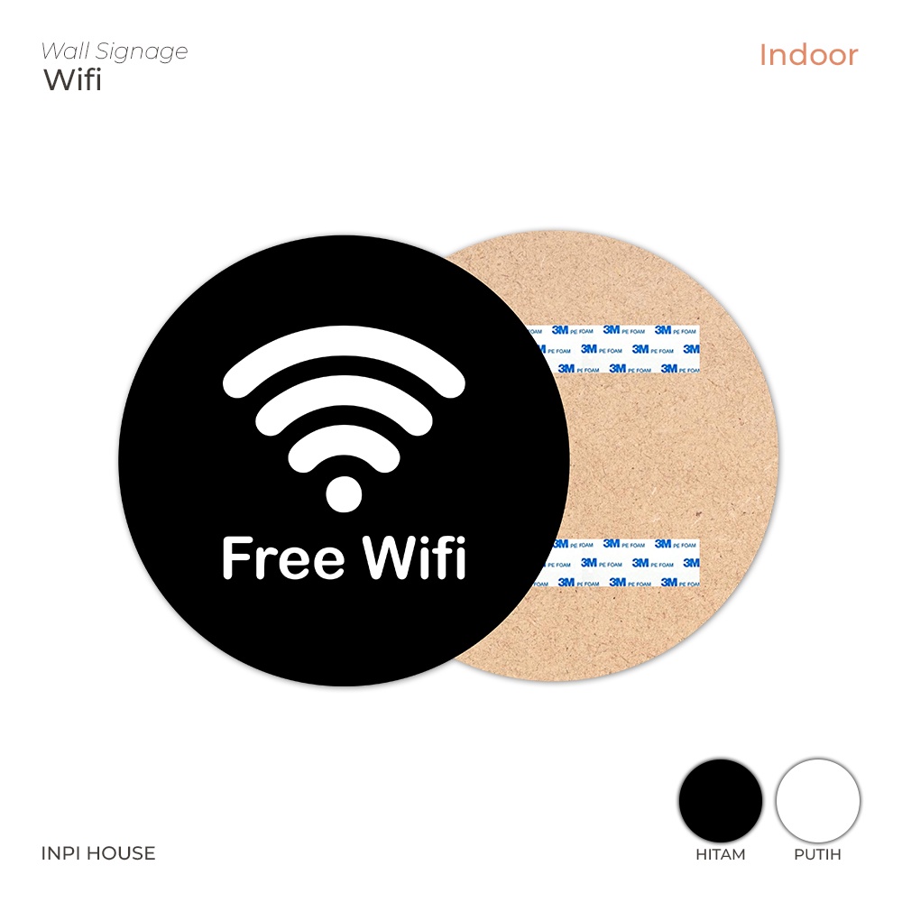 Area free wifi sign board - Black and White | Shopee Philippines