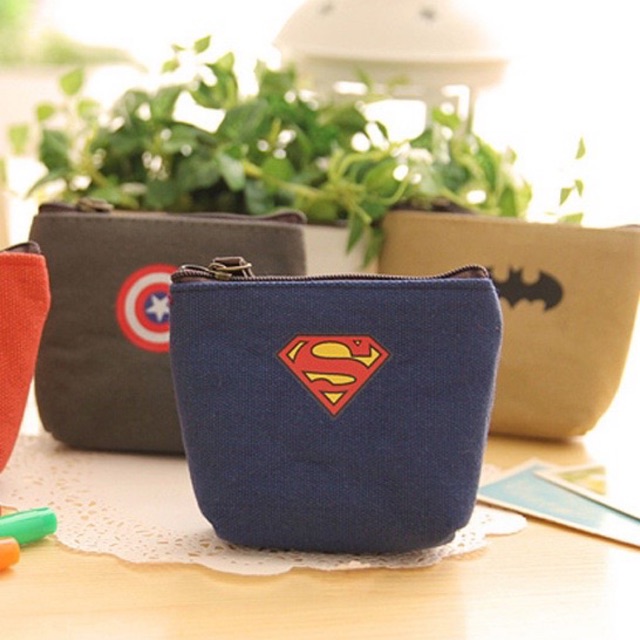 Superhero unisex coin purse Marvel x DC / souvenir / giveaways | Shopee ...