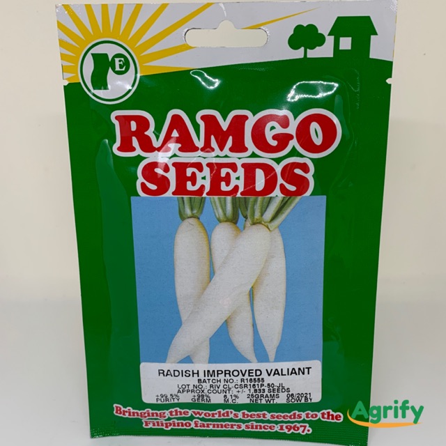 Radish Improved Valiant Seeds 25g (2,300 Seeds) – RAMGO | Labanos | Not ...