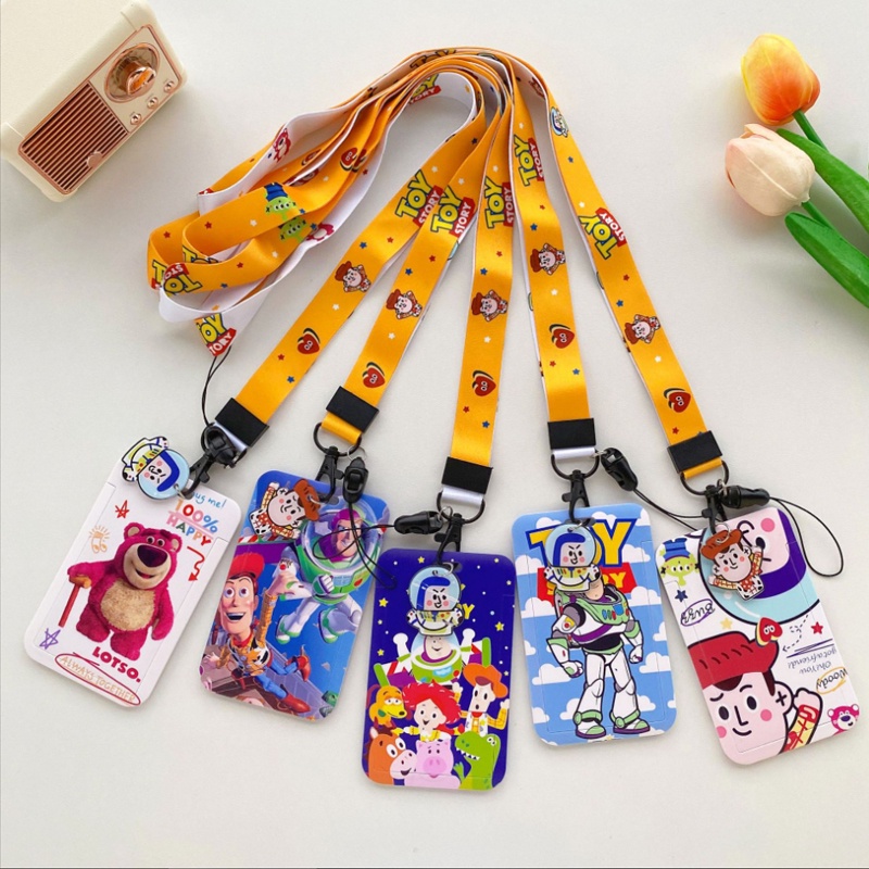 Toy Story ID Card Holder Kids Card Case Cute Cartoon With Lanyard Neck ...