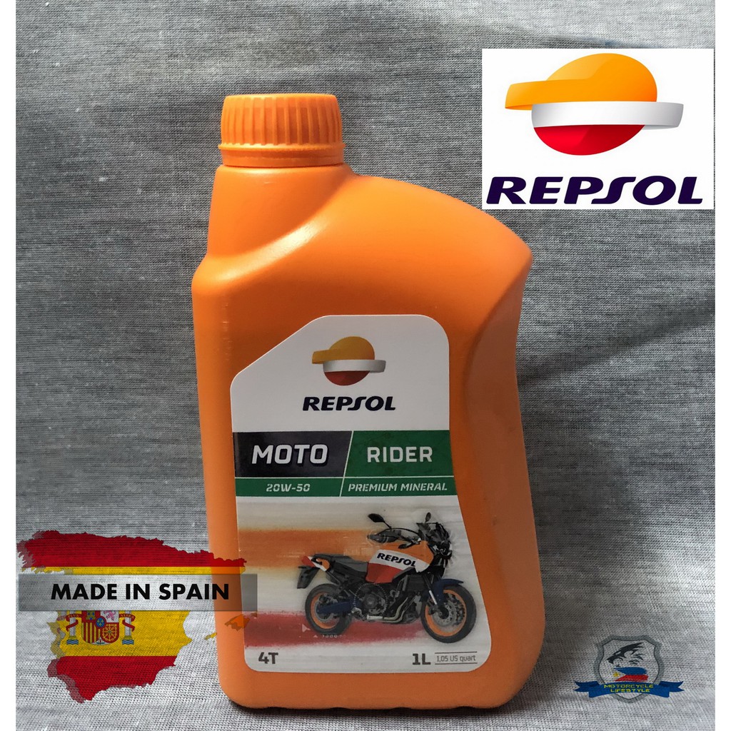 Motor Oil Repsol Rider 20w-50 Premium 1Liter | Shopee Philippines