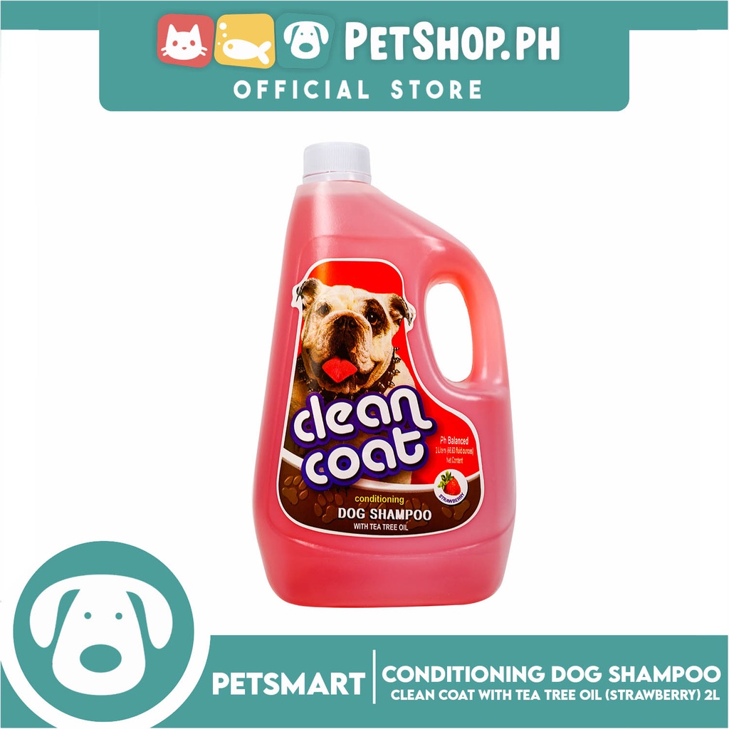 Clean Coat Conditioning With Tea Tree Oil 2 Liters (Strawberry) Dog ...