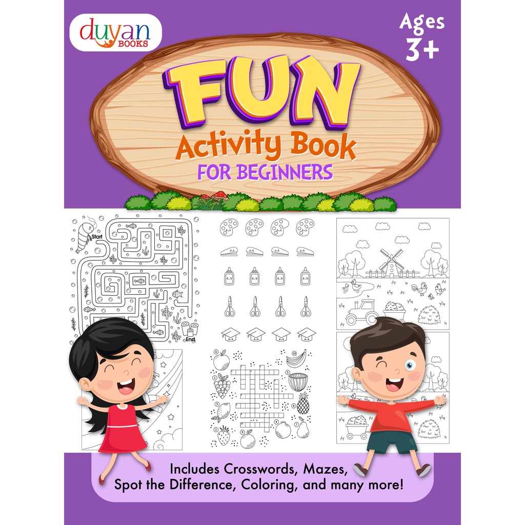 Fun Activity Book for Beginners (Ages 3+) - Duyan Books | Shopee ...
