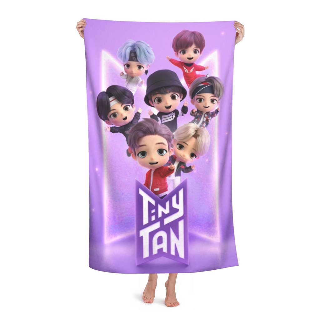 BTS TinyTan Unisex Microfiber Towels Bath Robes Bath Towels Fashion ...