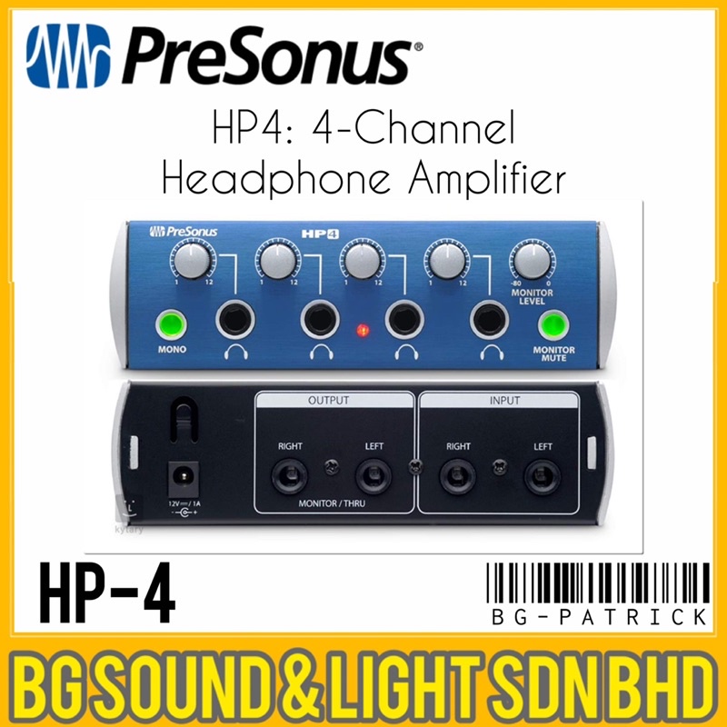 PRESONUS HP4 4Channel Headphone Amplifier HP-4 HP 4 HP4 | Shopee Philippines