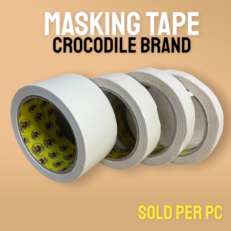 Masking Tape Assorted Sizes (Crocodile Brand) Sold Per Pc | Shopee ...