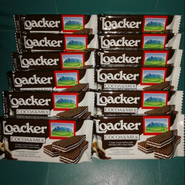 Loacker Wafer (Cocoa & Milk) | Shopee Philippines