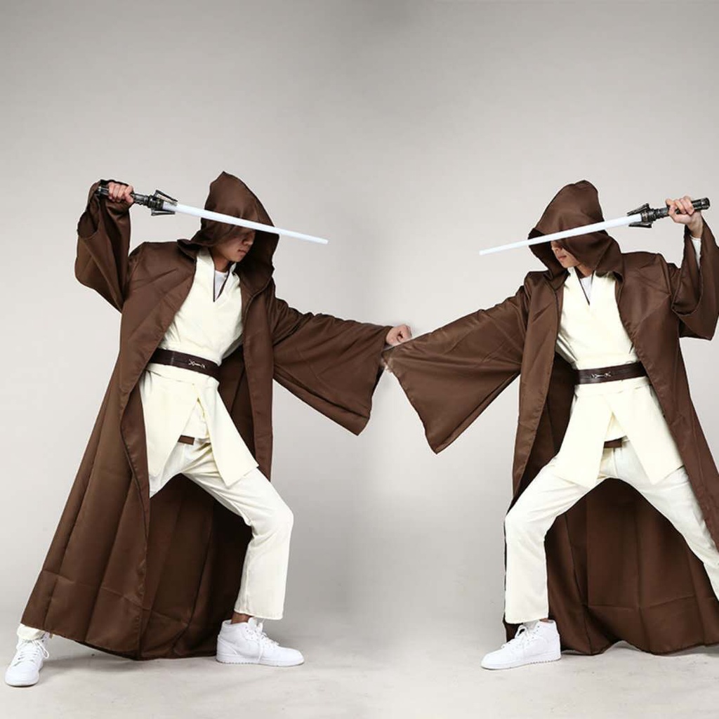 movie star jedi knight cosplay costume mace windu robe obi wan kenobi ...