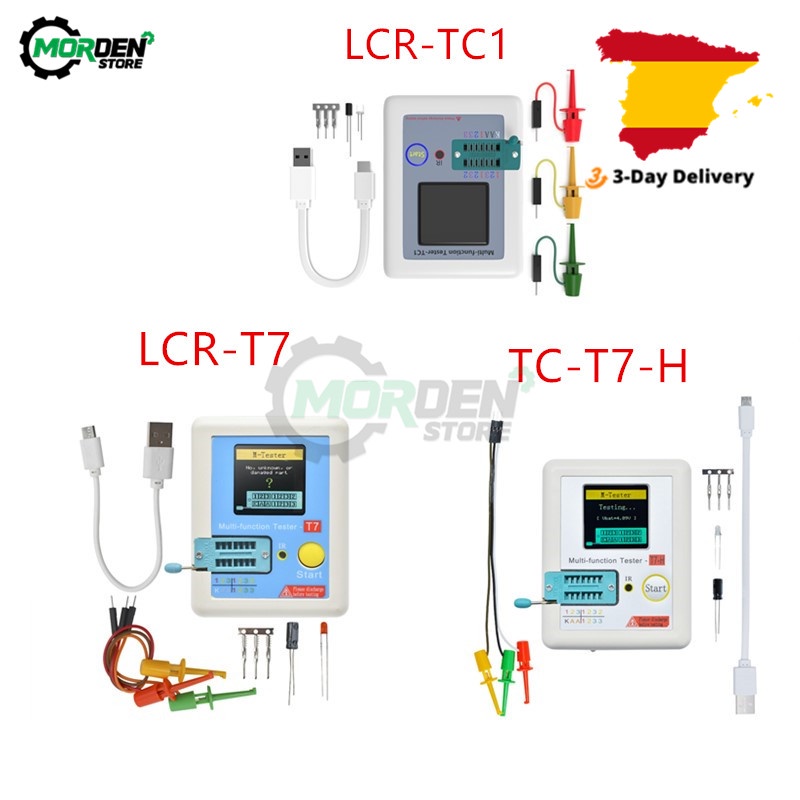 TC-T7-H TCR-T7 LCR-TC1 Transistor Tester Multimeter Diode Triode ...