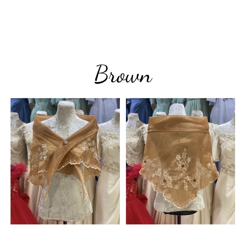 Filipiniana Alampay (Embroidered) | Shopee Philippines