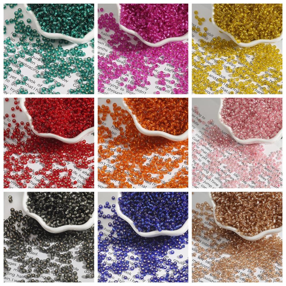 150/500Pcs 3mm 4mm Mix Color Crystal Glass Seed Beads Small Round Loose ...