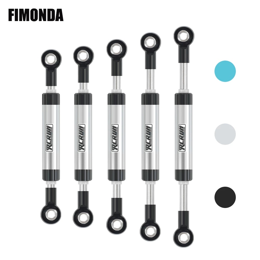 RCRUN Metal 70-96mm Adjustable Servo Steering Link Rod Panhard Bar for 1/10 RC Crawler Traxxas ...