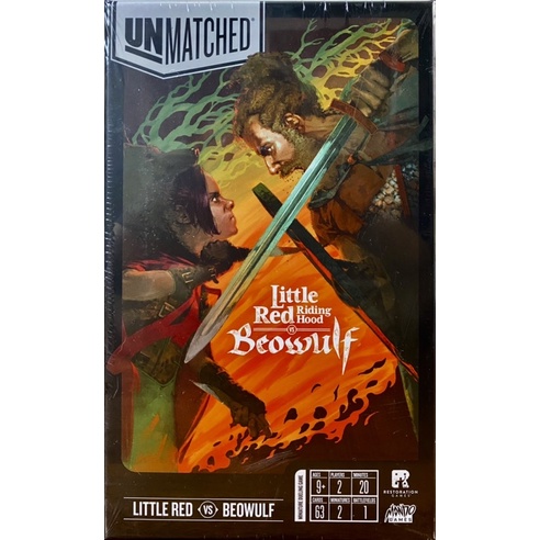 Unmatched: Little Red Riding Hood vs Beowulf Authentic Board Game ...