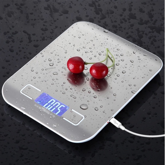 USB Powered Digital Kitchen Scale 5kg 1g Multipurpose Food Baking ...