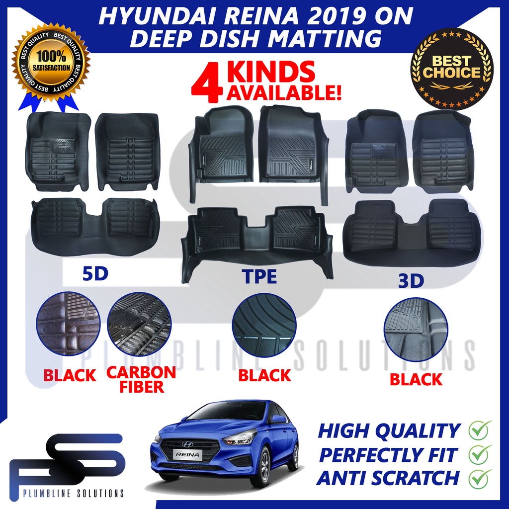 5D / TPE Deep Dish Matting for Hyundai Reina / Palisade 2019 -Onwards ...