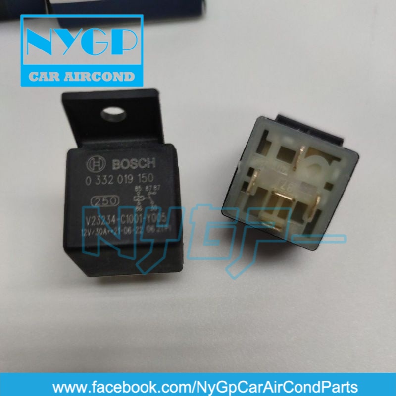 BOSCH 5 PIN RELAY SOCKET 12V 30A (0986AH0250)Universal Automotive Car ...