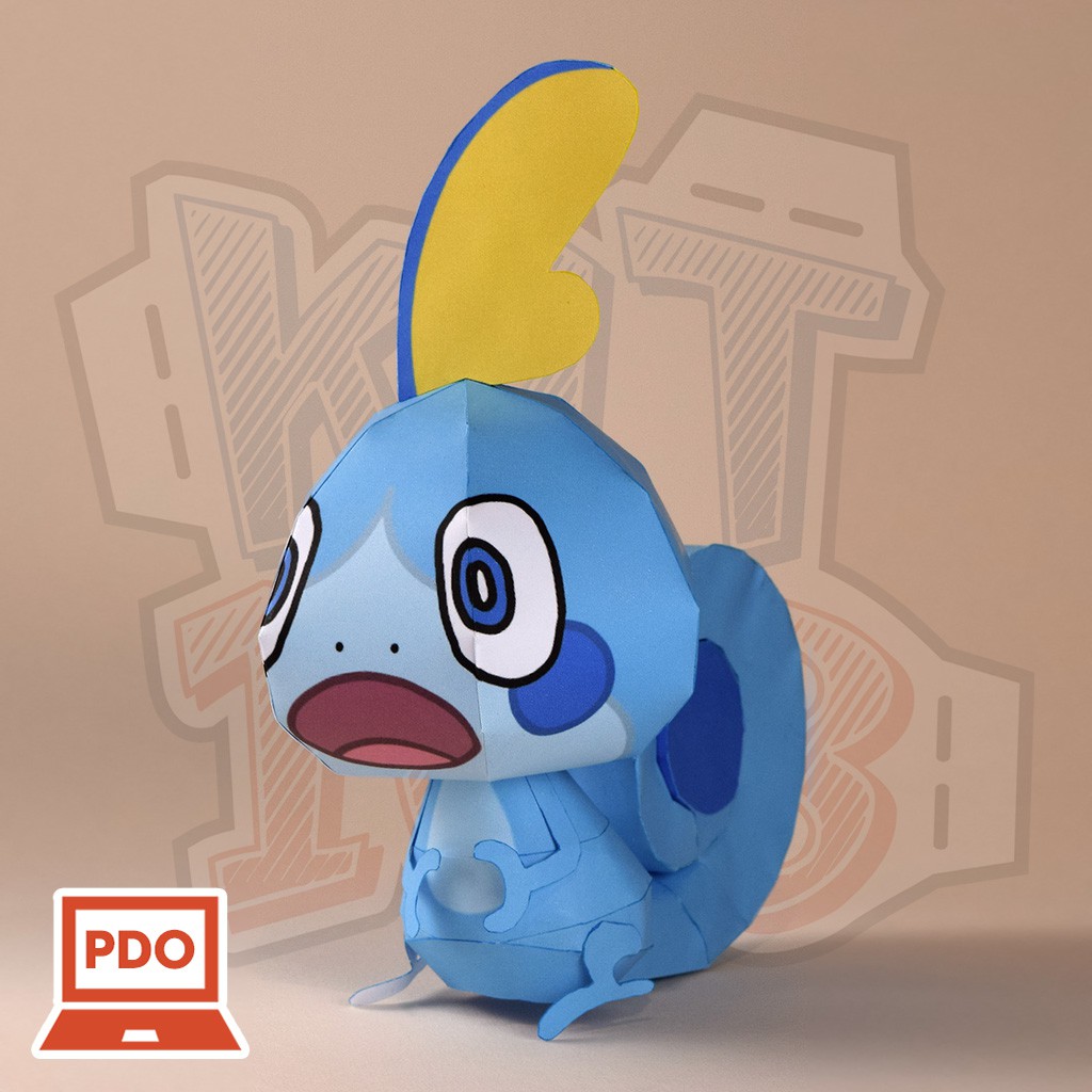 Paper Model Anime Game Pokemon Sobble | Shopee Philippines