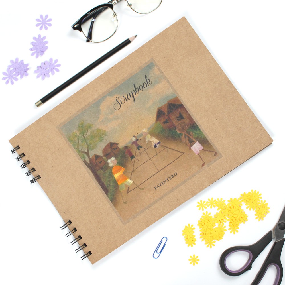 Scrapbook Kraft with Real Pressed Flower Artwork - PATINTERO (20 Leaves ...