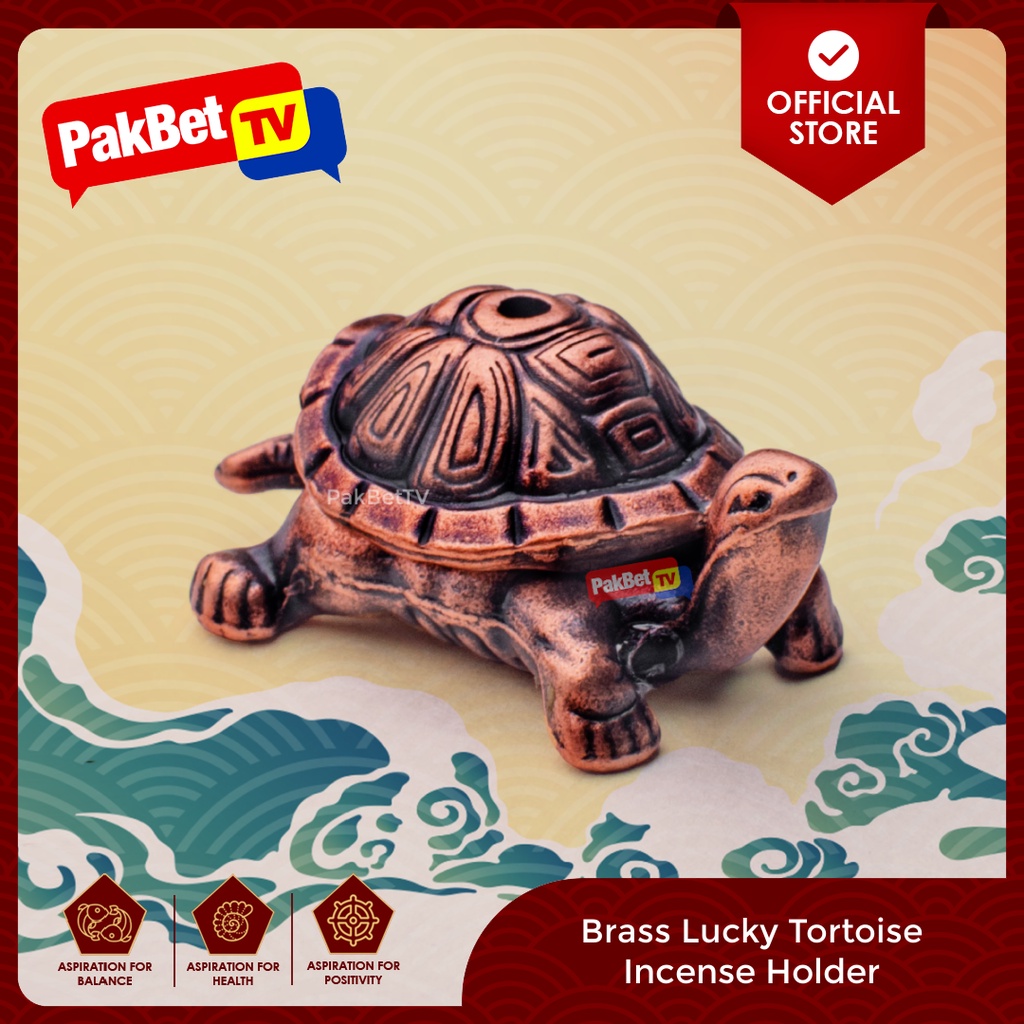 Brass Lucky Tortoise Incense Holder | Feng Shui by PakBet TV | Shopee ...