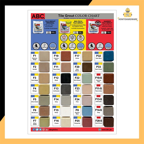ABC Tile Grout (2kg per pack) | Shopee Philippines