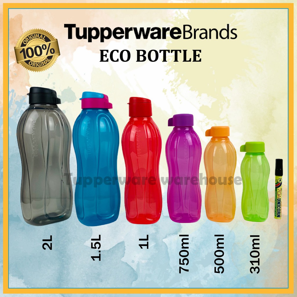 Tupperware Eco Bottle 310ml 500ml 750ml 1L 1.5L 2L Botol Tupperware ...