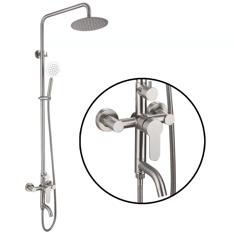 SUS 304 HOT AND COLD SHOWER SET SH--01 | Shopee Philippines