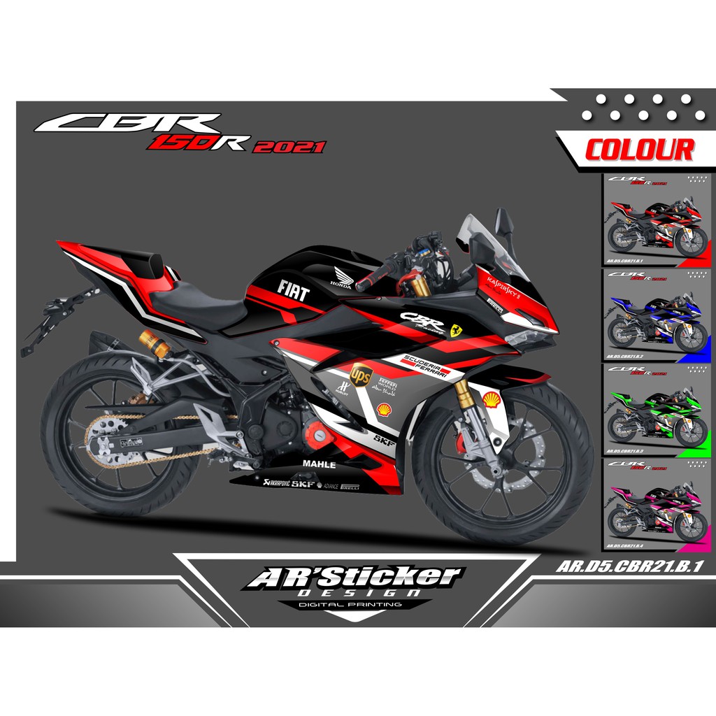 Decal Sticker Motorcycle Honda CBR 2021 full body - Dekal Sticker CBR ...