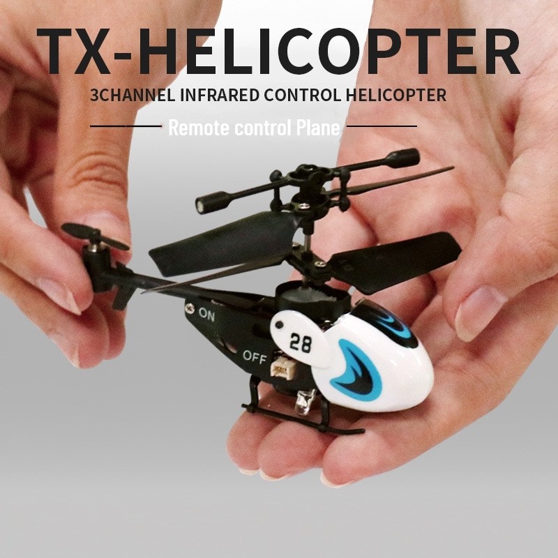 3.5 Channel Mini Rc Helicopter Toy One Key Demonstration Infrared Toy ...