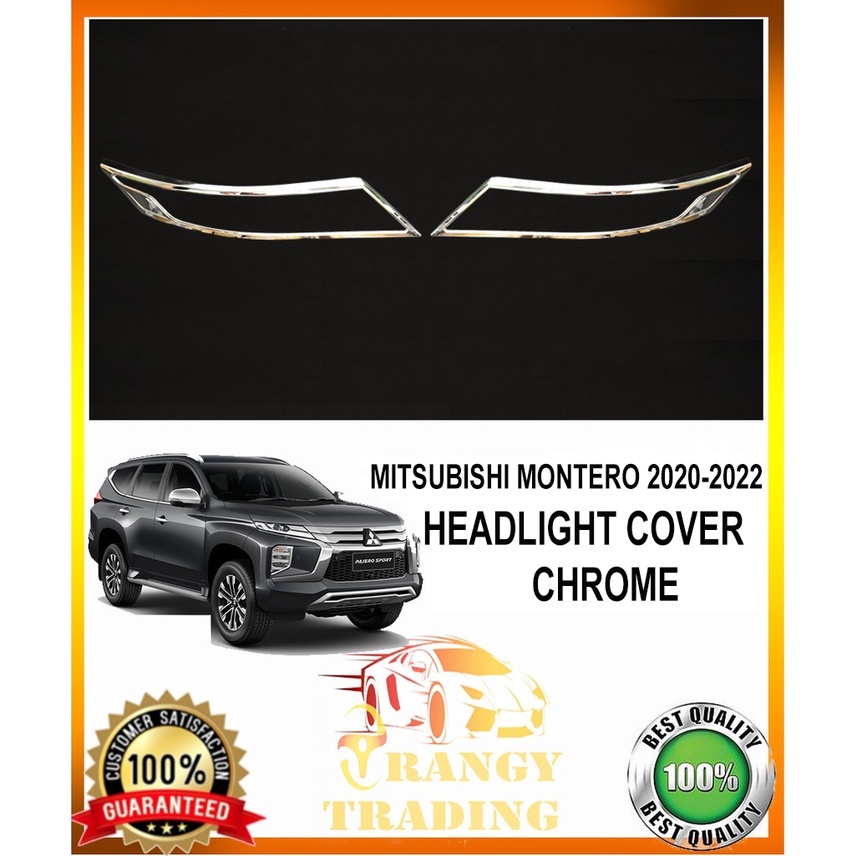 Mitsubishi Montero 2020 to 2025 Headlight Cover Chrome 2021 2022 2023 ...