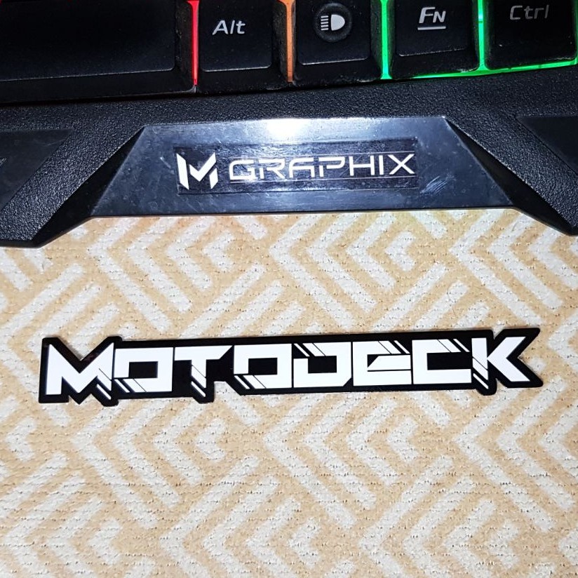 Vinyl Sticker - Motodeck, laminated sticker for motorcycle Die cut ...