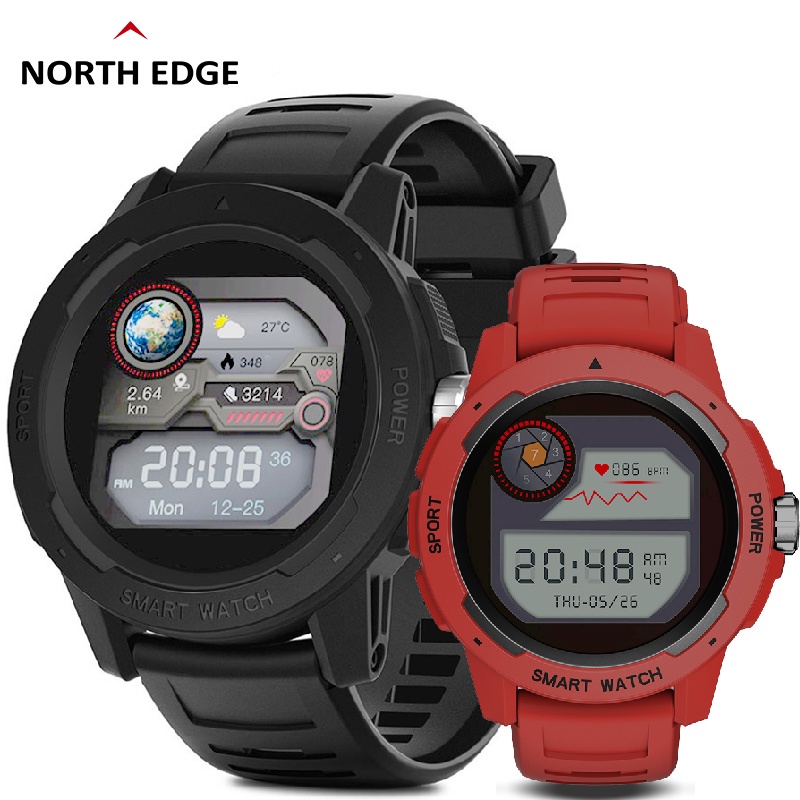 North Edge Mars2 Men's Watch Original Waterproof Ip68 Heart Rate ...