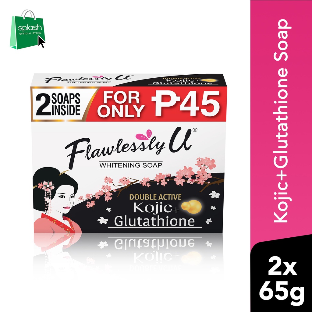 Flawlessly U 2in1 Double Active Kojic Glutathione 65g | Shopee Philippines