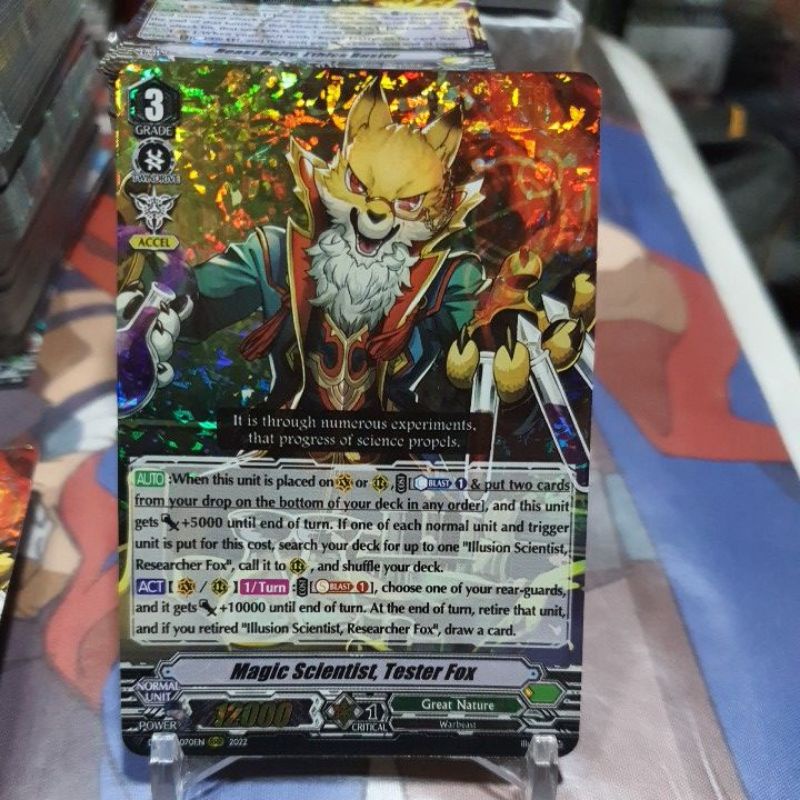 MAGIC SCIENTIST, TESTER FOX RRR DVS06 CARDFIGHT VANGUARD ENGLISH ...