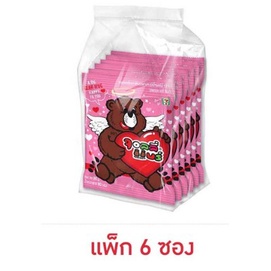 Jolly Bear Jelly Strawberry And Lychee Flavor 90 G. (Pack Of 6 Pieces ...