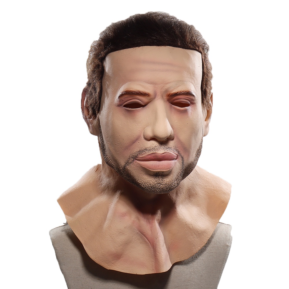 Simulation Human Mask Handsome Boy Beauty Young Men Mask Halloween ...