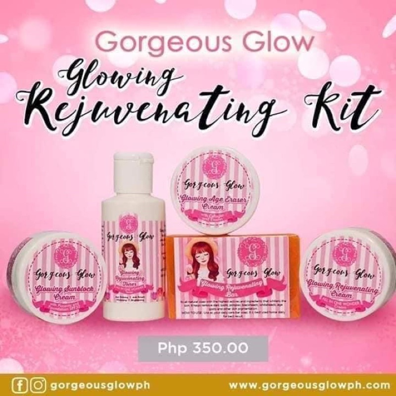 Gorgeous Glow Glowing Rejuv Kit | Shopee Philippines