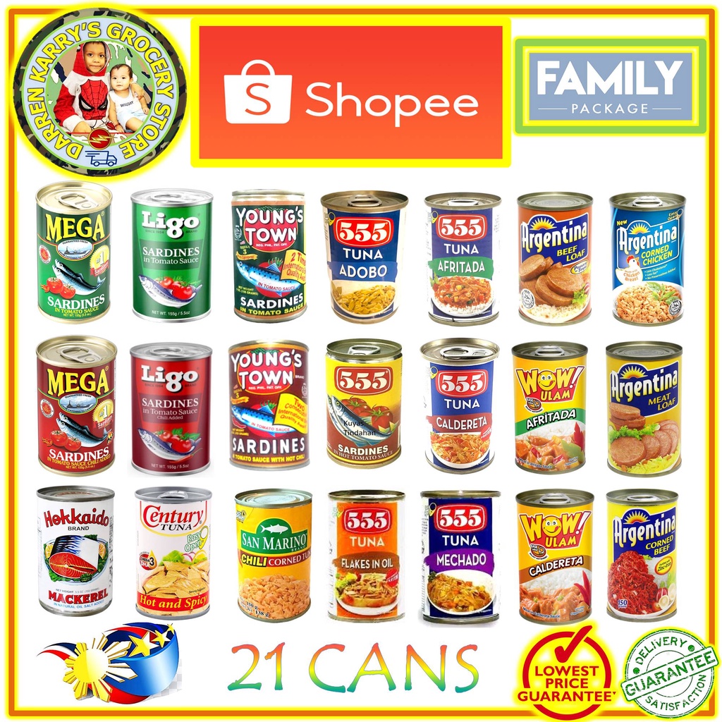 21 Canned Goods CHECK THE LIST OF PRODUCTS FOR THIS PACKAGE From