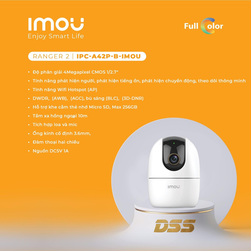 Ipc-a42p-b-imou 4MP Indoor wifi Camera Rotates 360 Degrees | Shopee ...