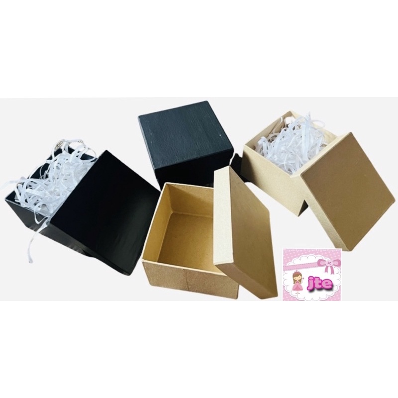 4 x 4 x (2.5/3.5/5.5) inches Kraft / Colored Boxes with White or Brown ...