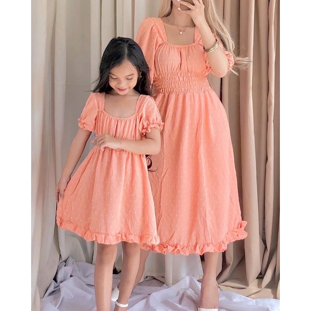 JULIA PUFF DRESS MOTHER&DAUGHTER | Shopee Philippines