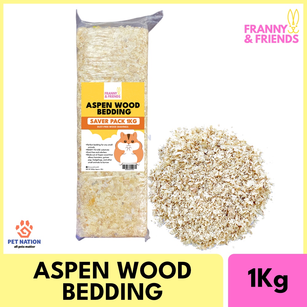 Franny & Friends Aspen Wood Bedding Starter Pack 1.5L Hamster Kusot ...