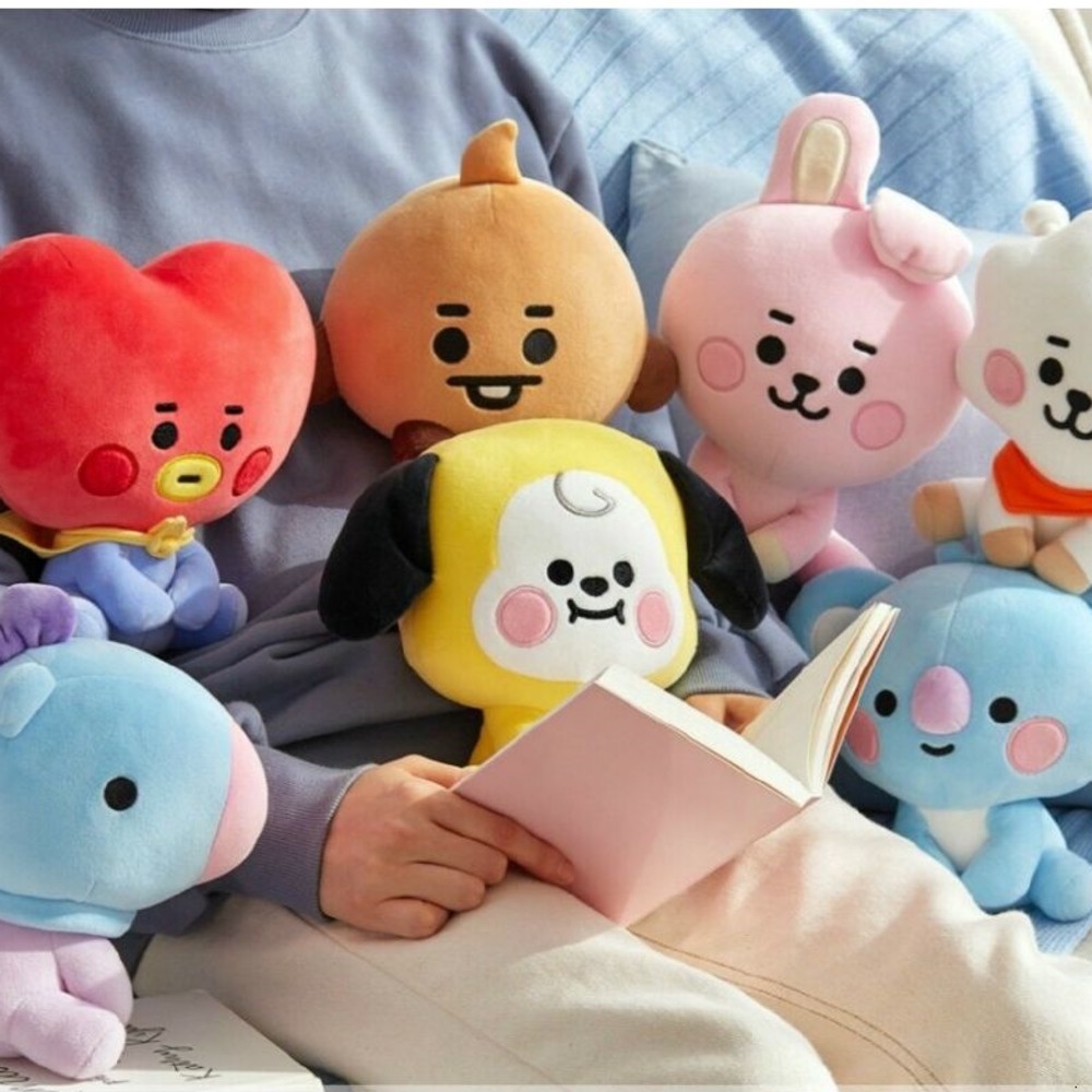 KPOP BTS BT21 Seated Doll Baby 20cm Plush Toy Trendy And Cute TATA ...