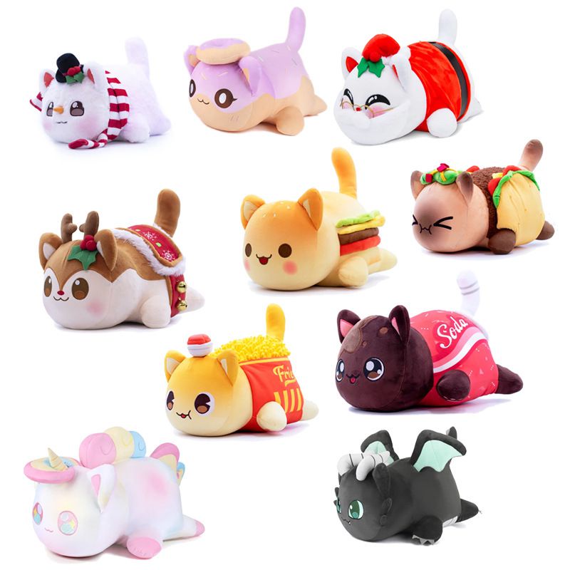 27Styles Kawaii Aphmau Meows Cat Plush Toy Soft Meemeow Stuffed Donut ...