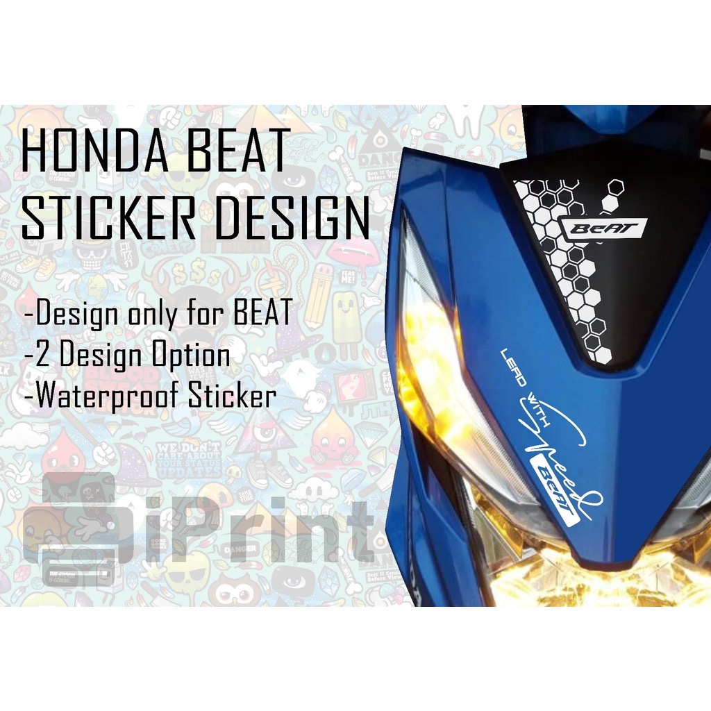 Honda Beat Sticker, Beat Decals - Cut Out Sticker, Waterproof Sticker ...