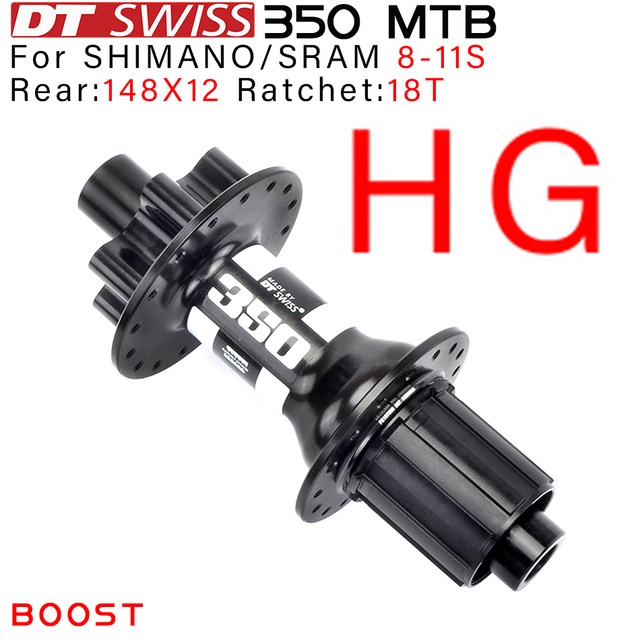 DT SWISS 350 MTB Boost Hub 32 Hole 6-Bolt HG XD&Micro Spline Hubs ...