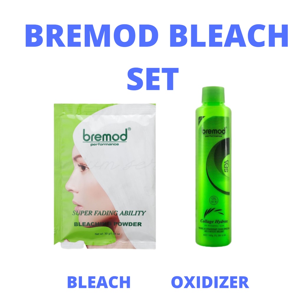 Bremod Super Fading Hair Color Bleaching Powder 30 grams SET | Shopee ...